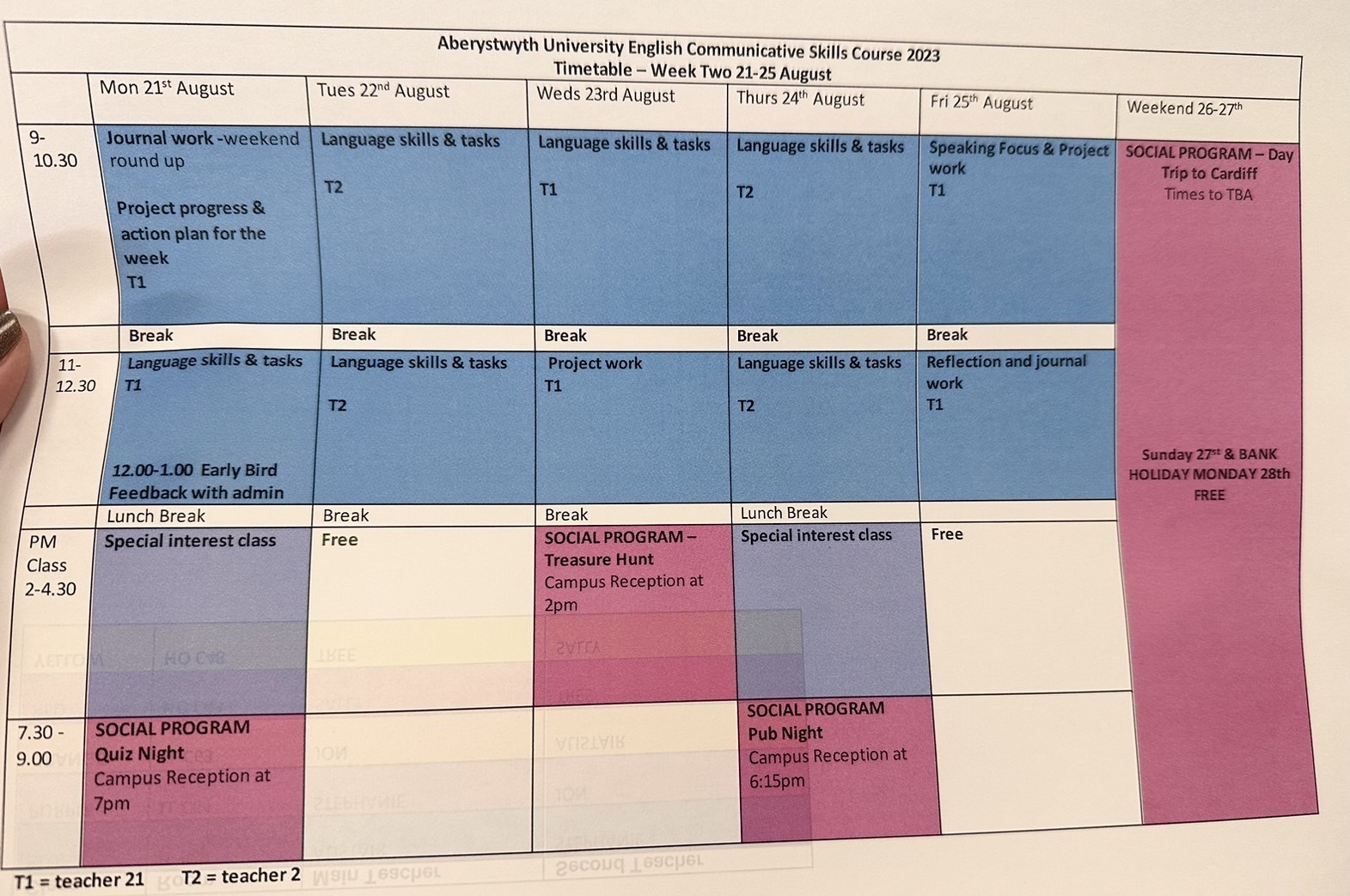 Aberystwyth大学での日常について: 大分から世界へ：分大生留学奮闘記